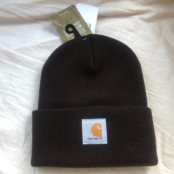Carhartt | Accessories | Carhartt Beanie Brown Hat Brand New With Tags ...